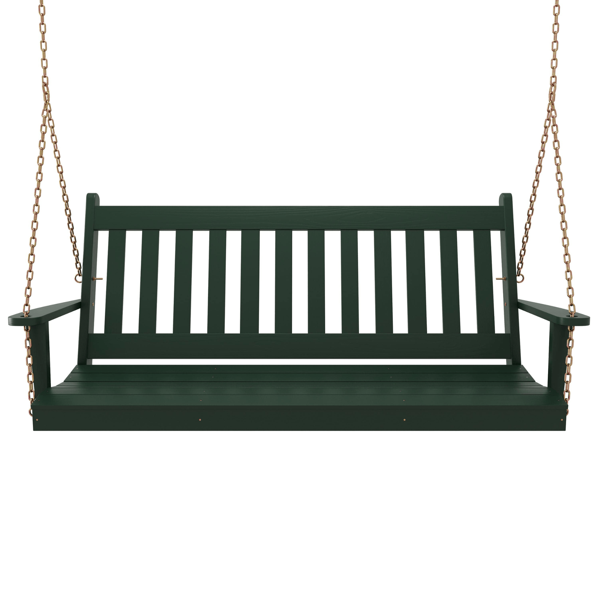 Keystone Amish Co. 6 Foot Franklin Porch Swing, Dark Green