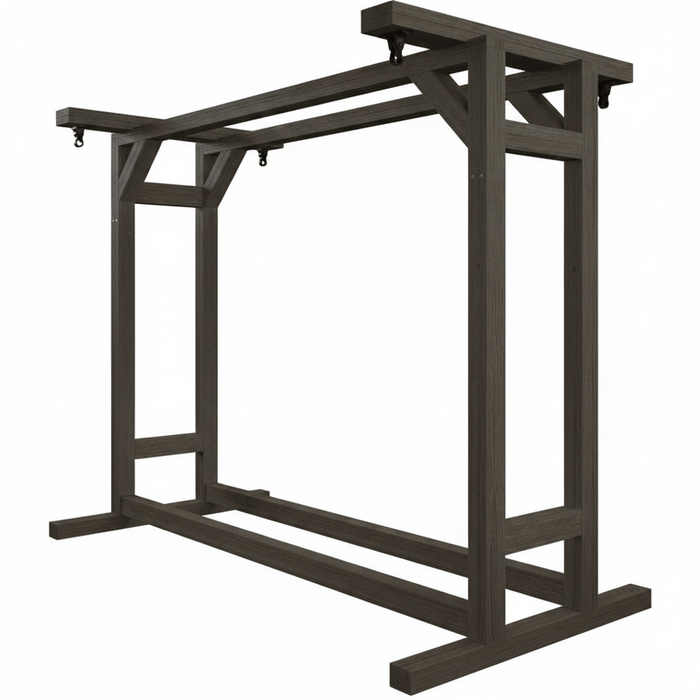 Amish Casual Treated Pine Swing Bed Stand