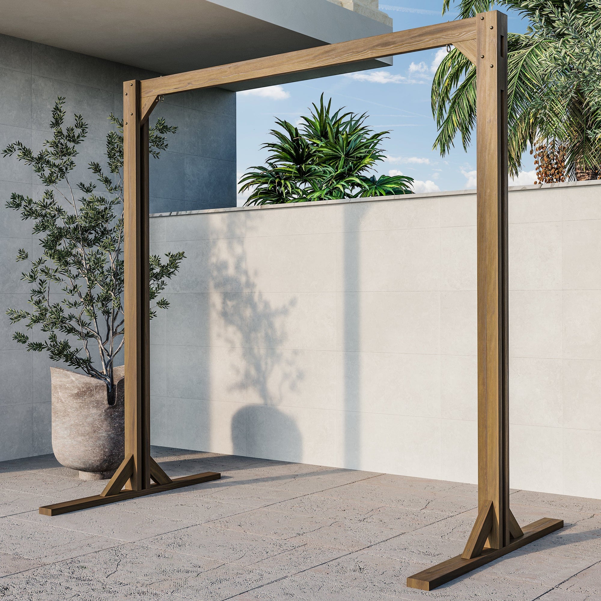 Amish Casual Modern Outdoor Swing Stand