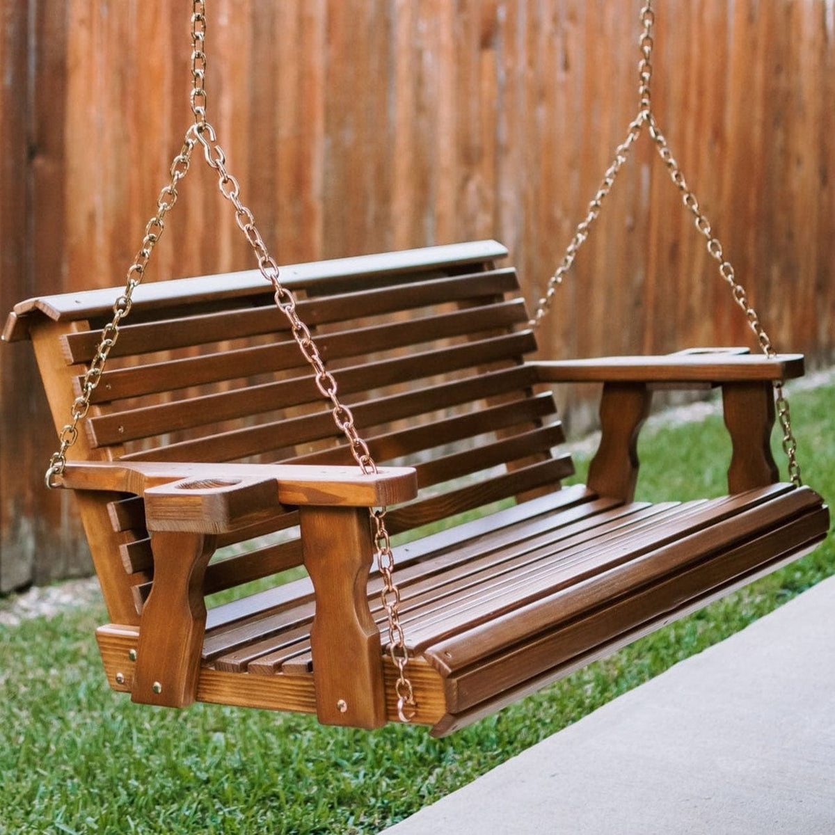 Amish Casual 3 Foot Unfinished Roll Back Porch Swing