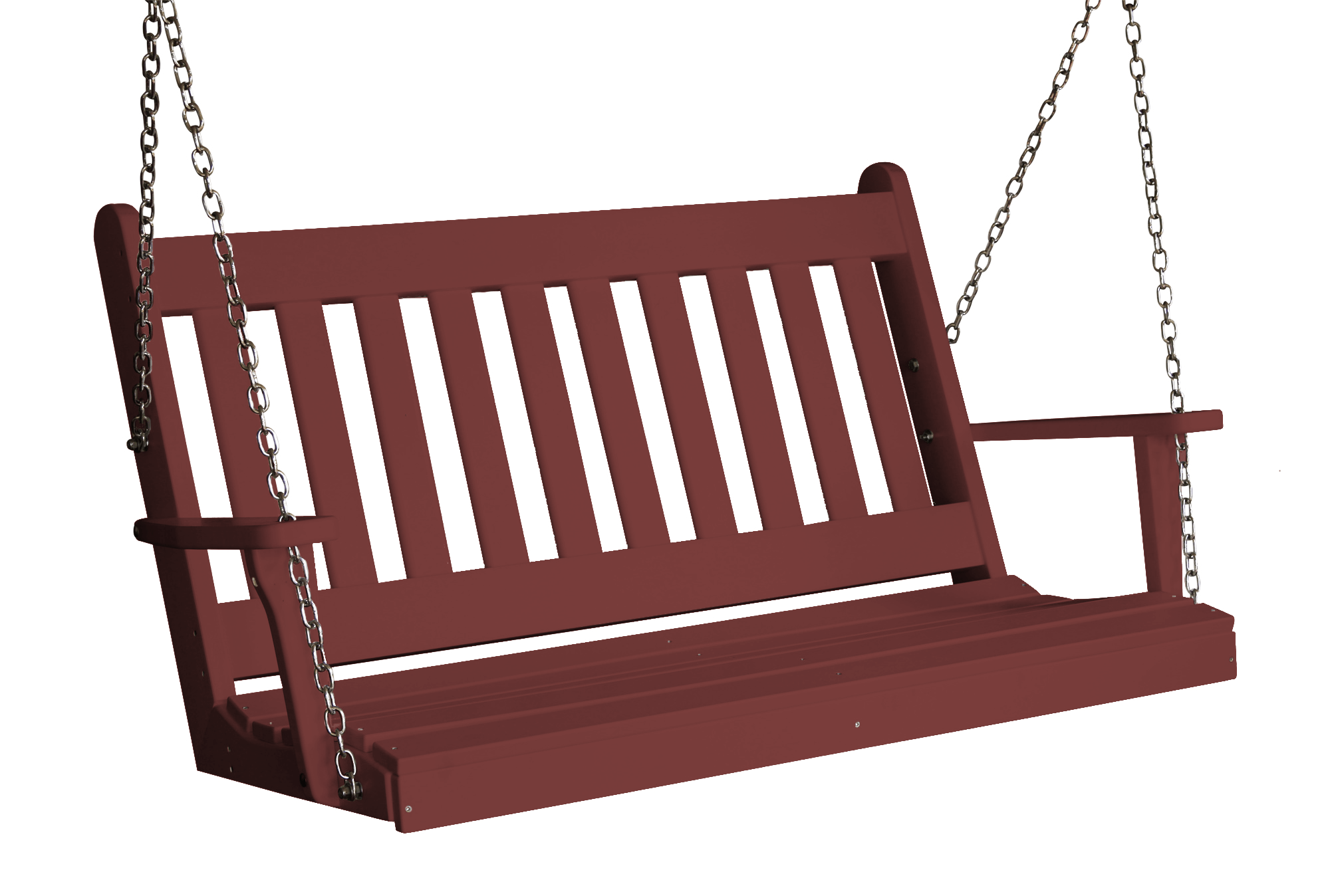 Keystone Amish Co. 4 Foot Franklin Poly Composite Porch Swing, Cherry