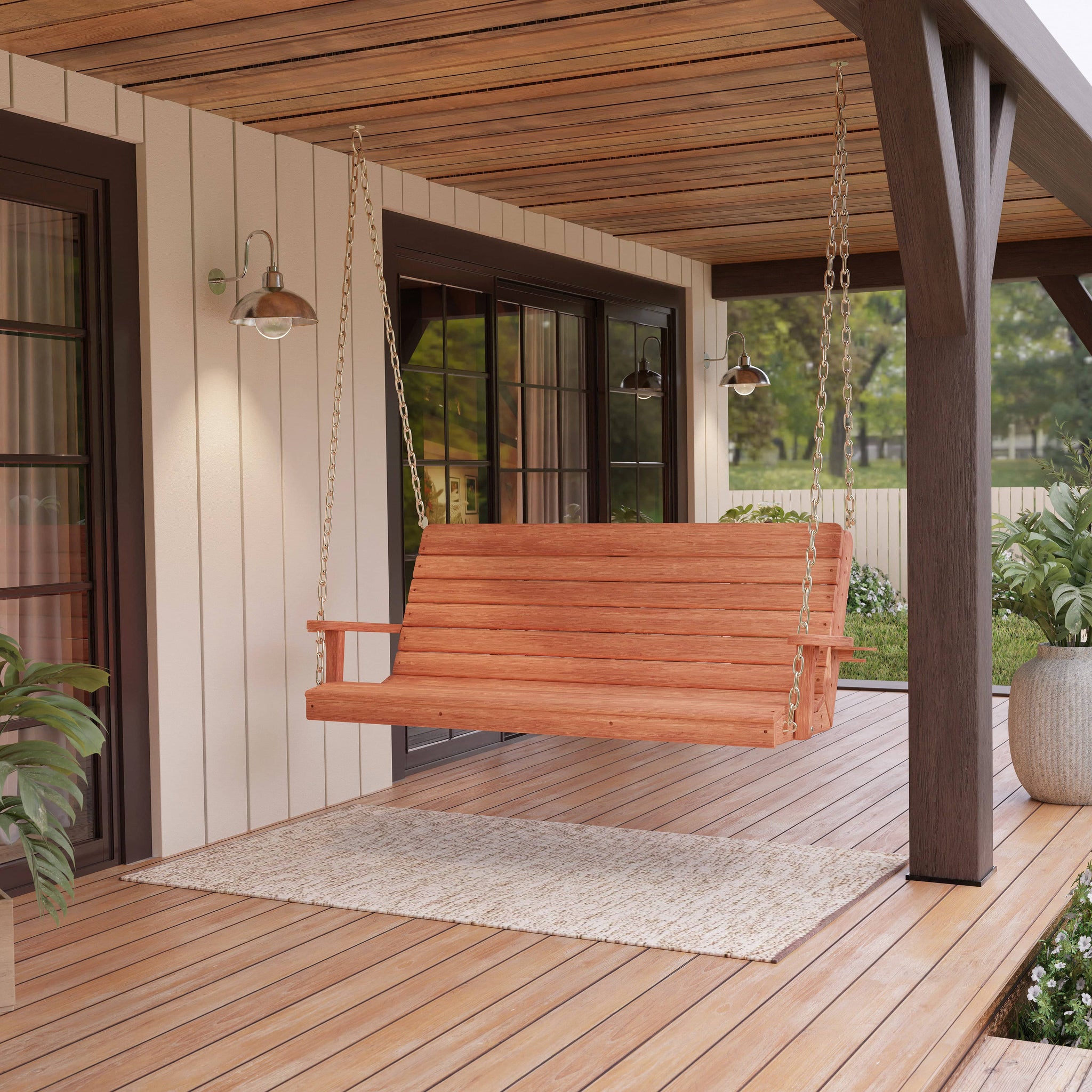 Keystone Amish Co. 5 Foot Salem Pressure Treated Porch Swing, Cedar St
