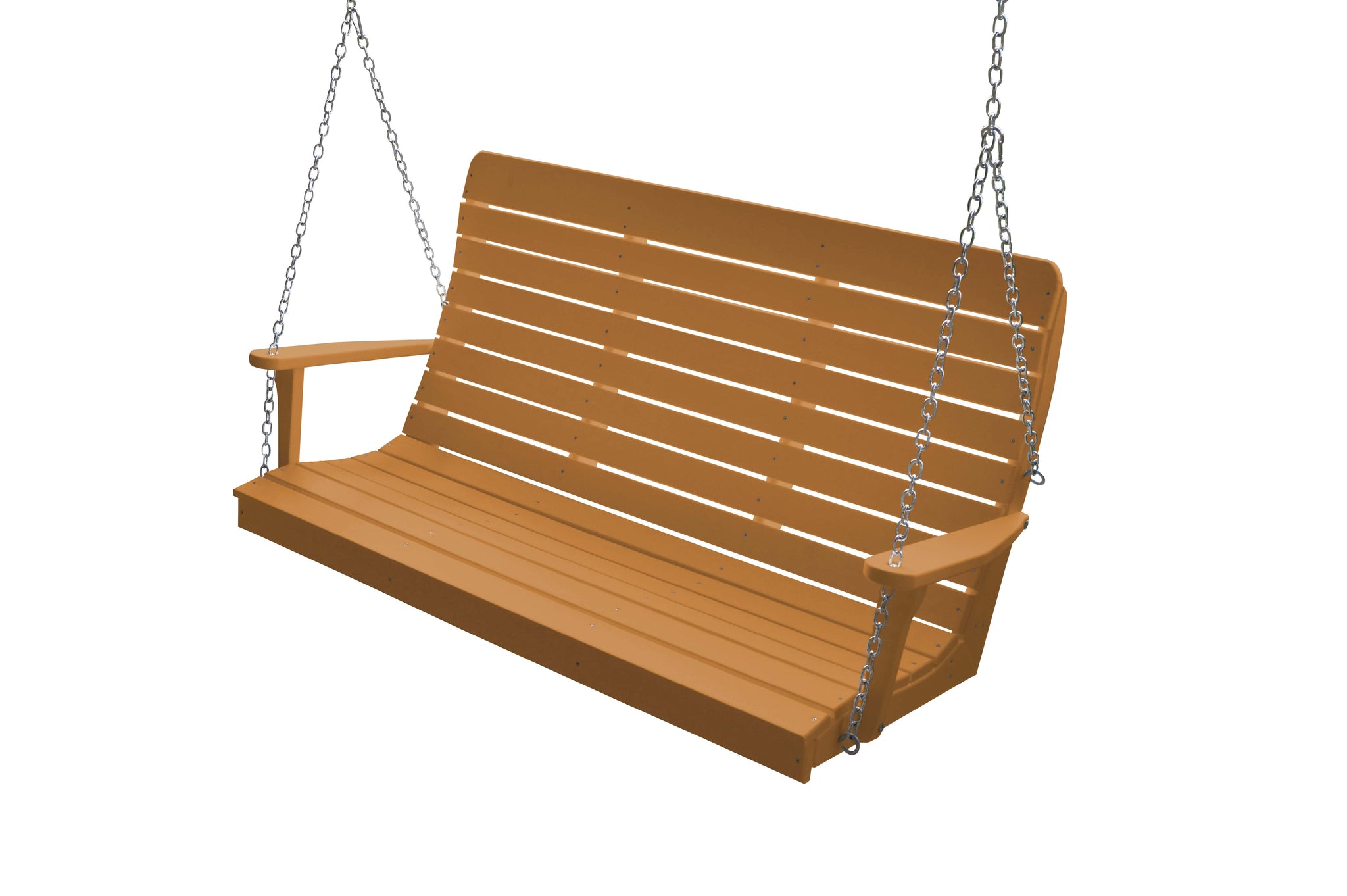 Keystone Amish Co. 4 Foot Salem Composite Poly Porch Swing, Cedar