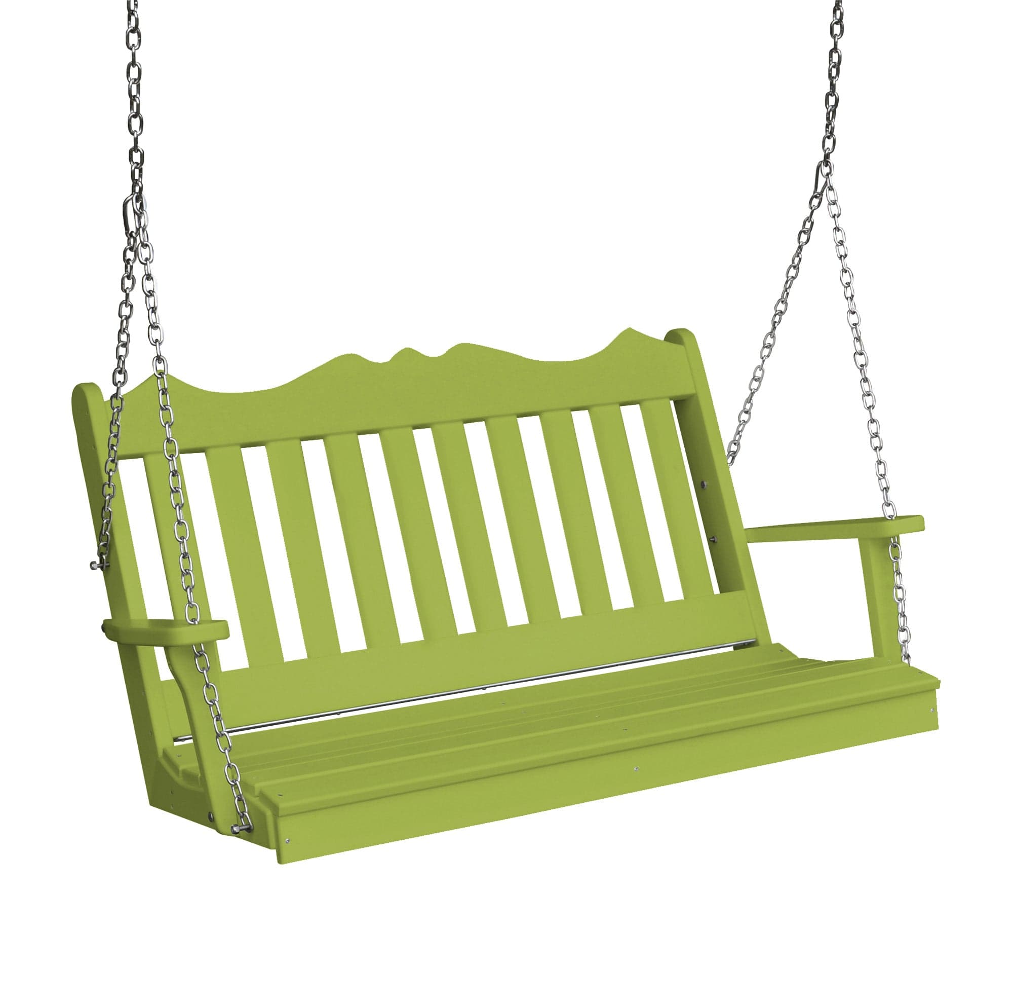 Keystone Amish Co. 4 Foot York Composite Porch Swing, Tropical Lime
