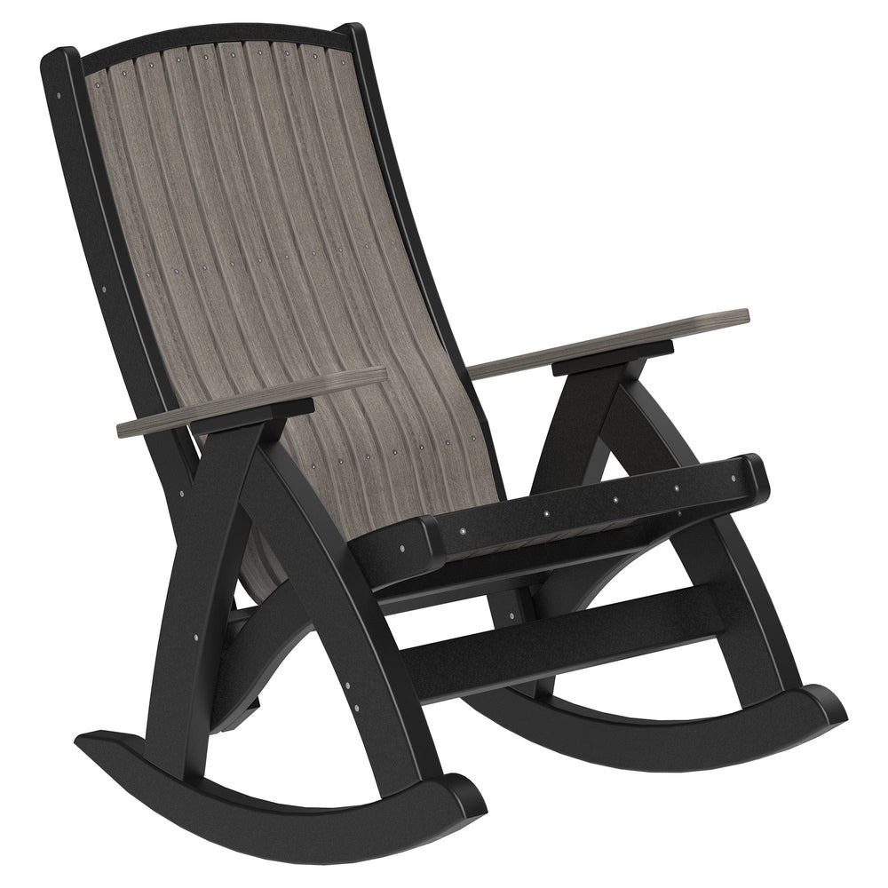 LuxCraft Poly Lumber Comfort Outdoor Rocking Chair