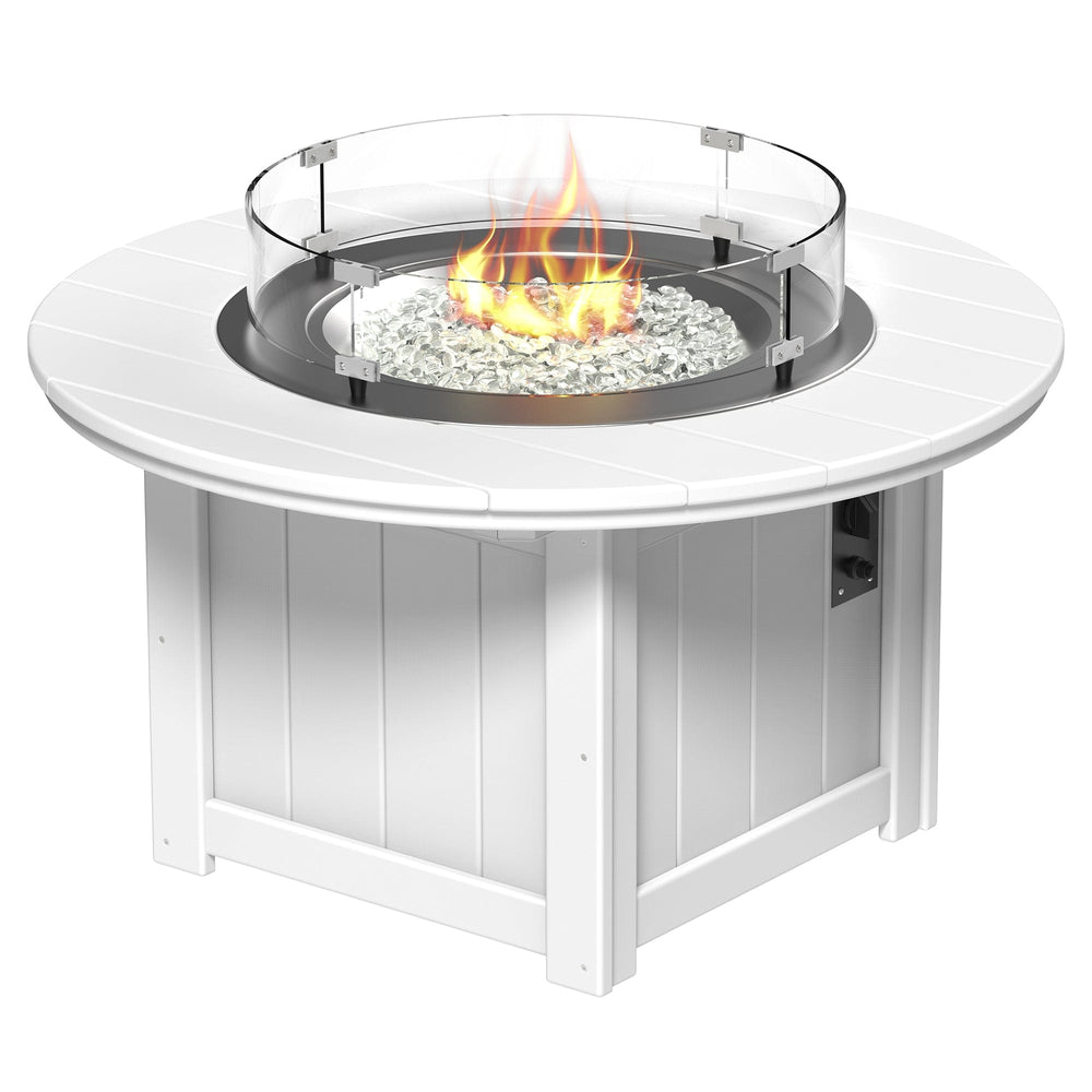 Luxcraft Lumin Poly Lumber Round Gas Fire Pit