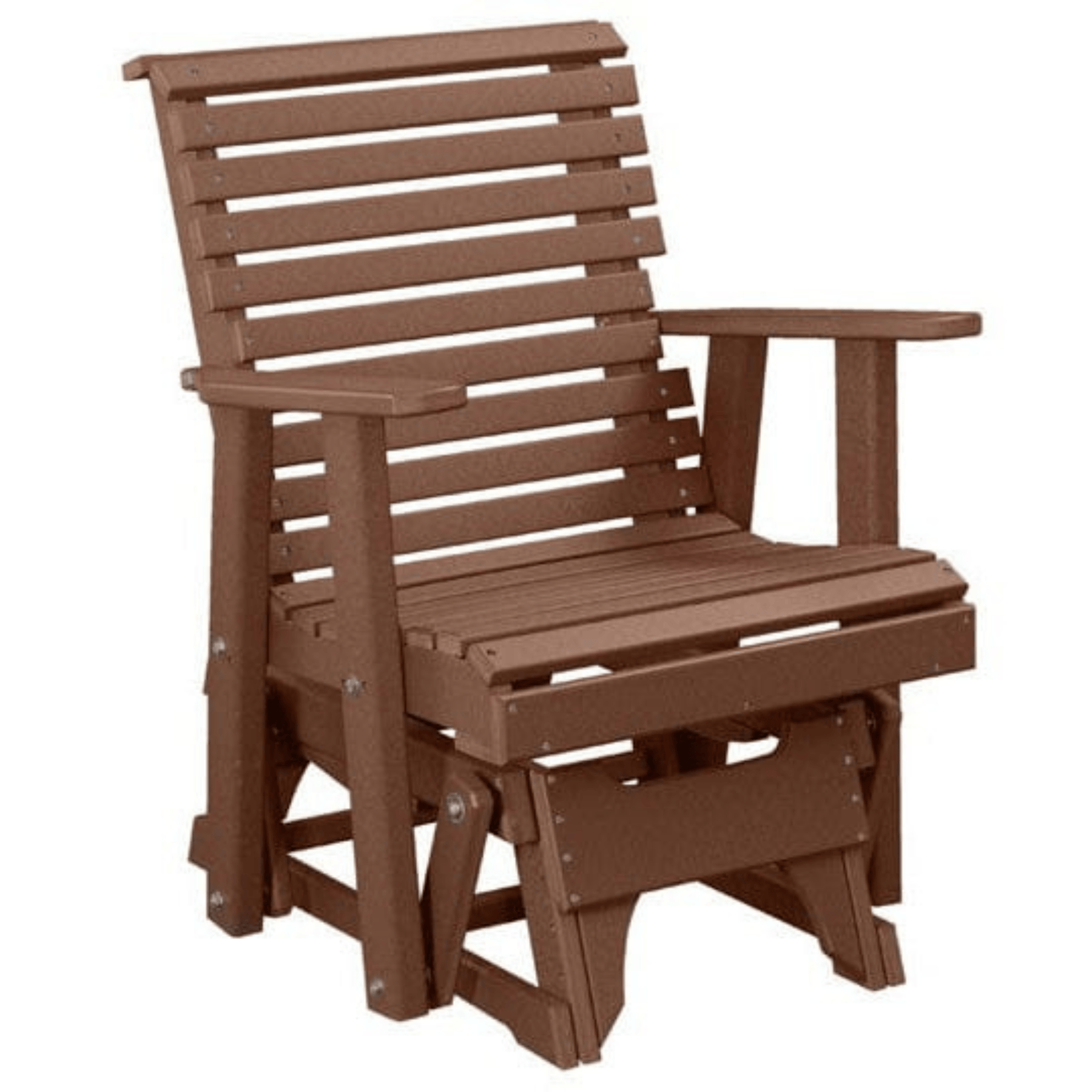 LuxCraft Rollback Poly Lumber One Adult Glider Chair