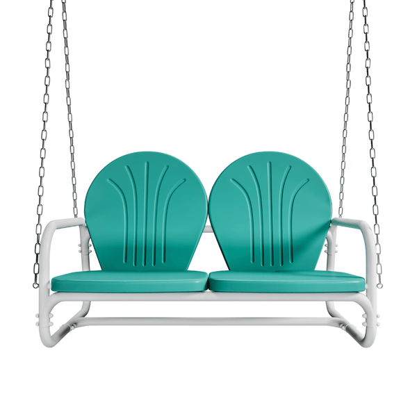 Live Casual Retro Metal Vintage Inspired Porch Swing – The Porch Swing ...