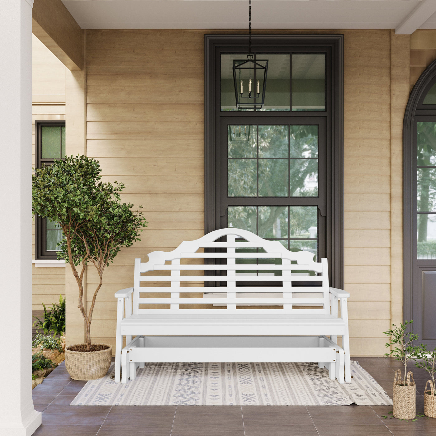 Wooden Porch Gliders & Glider Benches