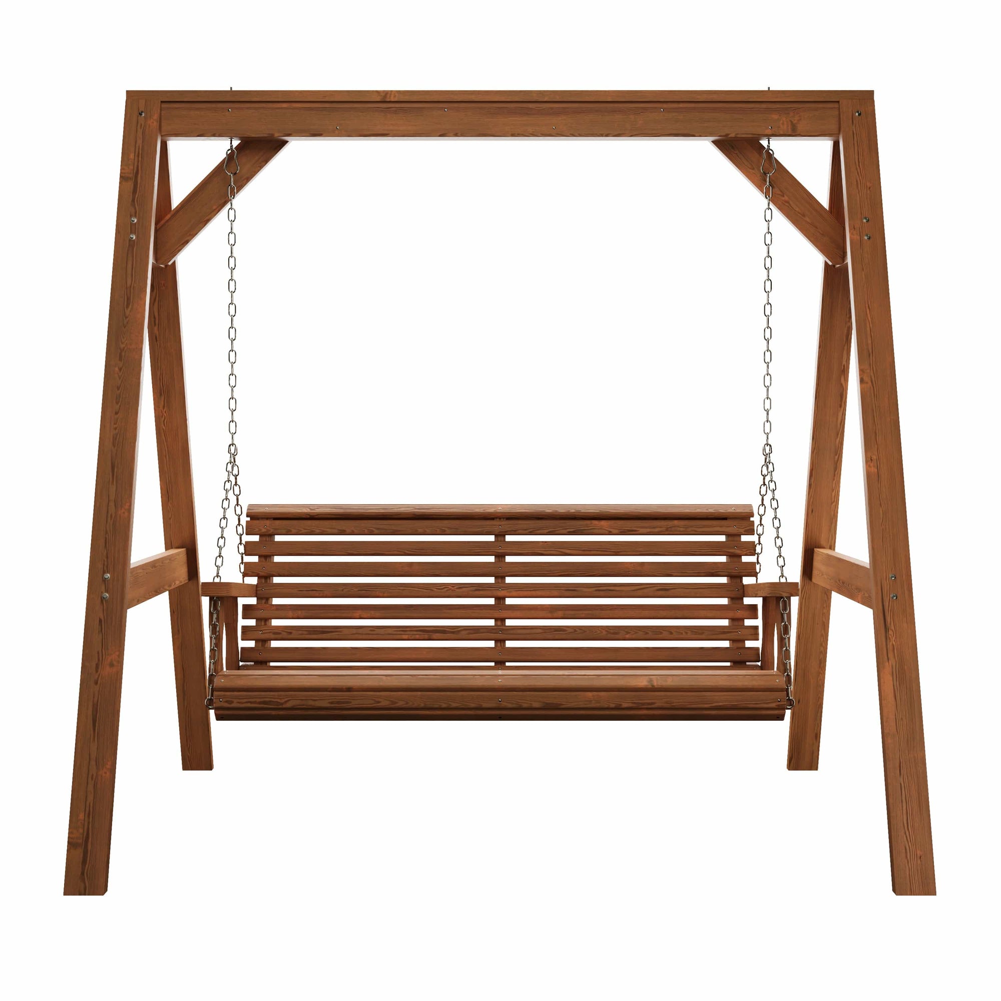Amish Casual Heavy Duty Roll Back Swing with A-Frame Stand