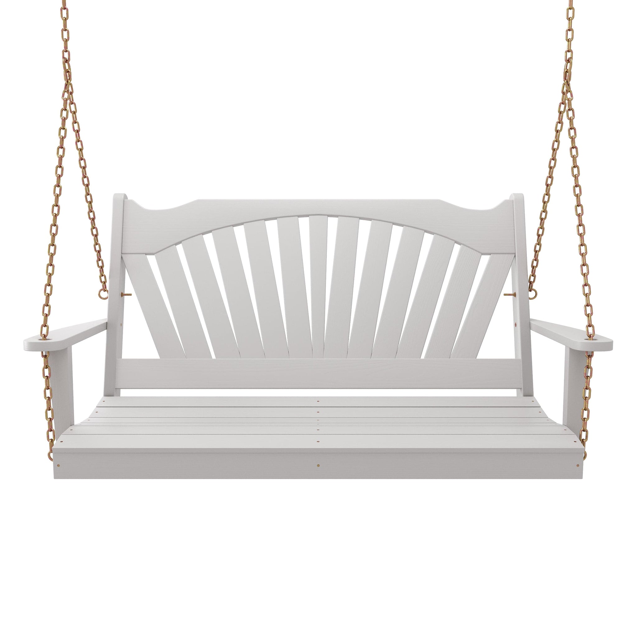 Keystone Amish Co. Sunburst Porch Swing, 5 Foot, White