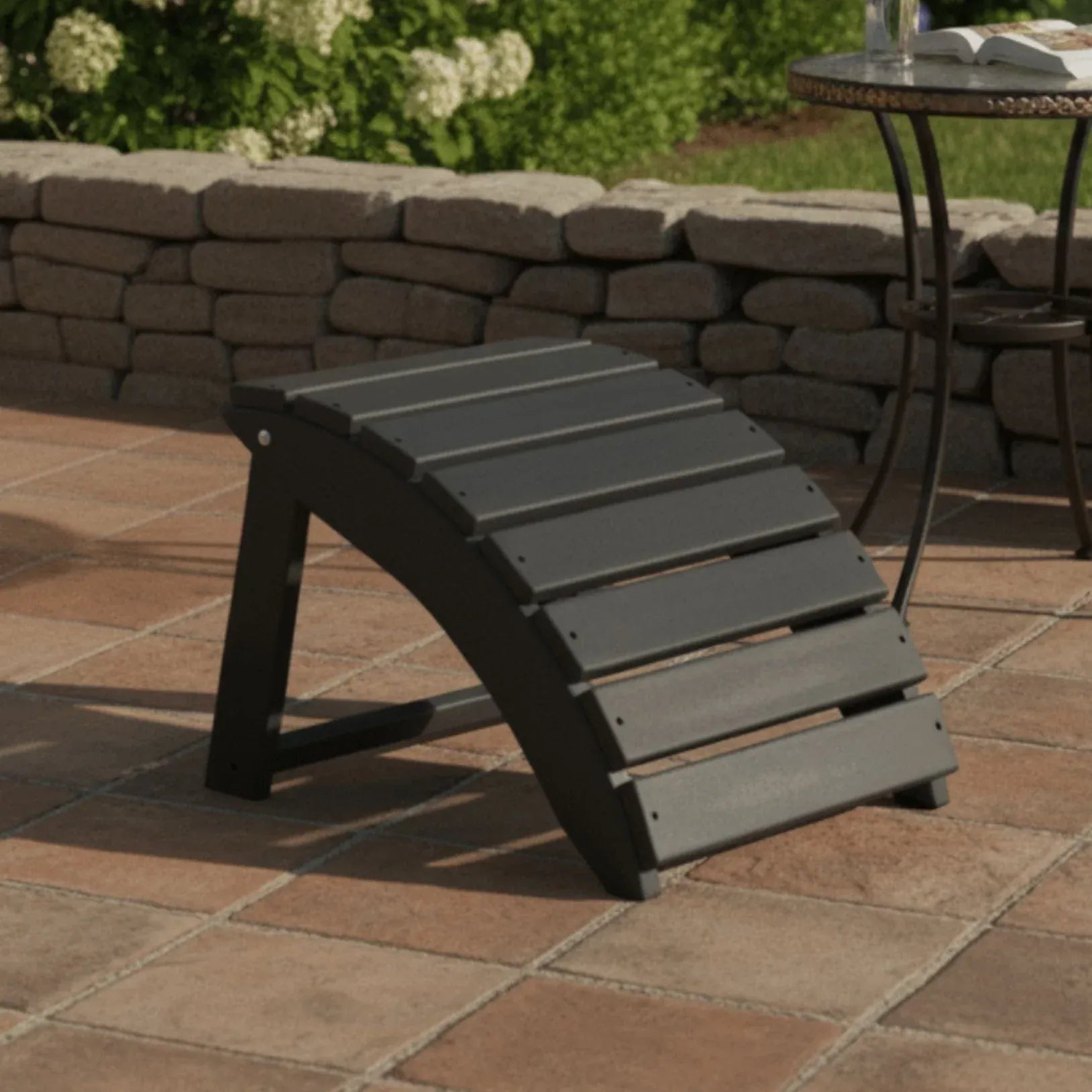 Keystone Amish Co. Folding Poly Lumber Ottoman – Weather-Resistant ...