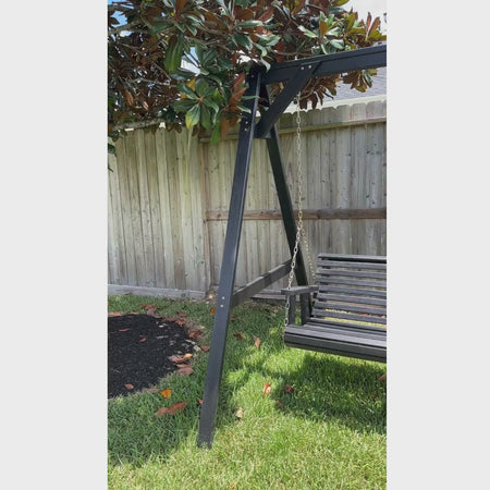 Amish Casual Heavy Duty Roll Back Swing with A-Frame Stand