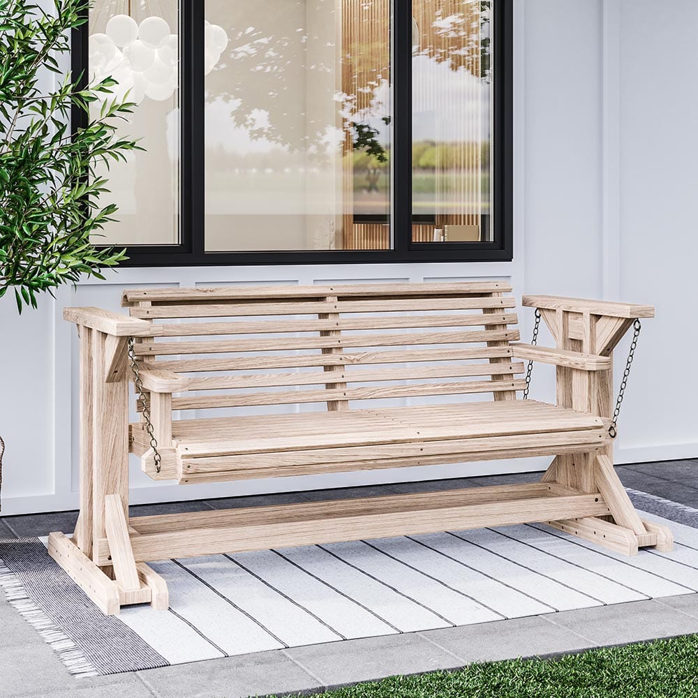 Porchgate Amish Heavy Duty Roll Comfort Glider Swing – The Porch Swing ...
