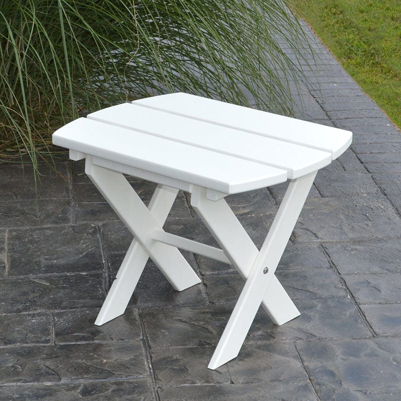A&L Furniture Co. Recycled Plastic Folding Oval End Table – The Porch ...