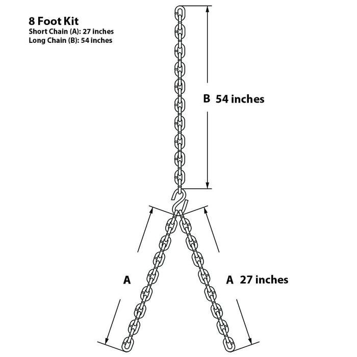 Barn-Shed-Play Heavy Duty Stainless Steel Porch Swing Hanging Chains Kit