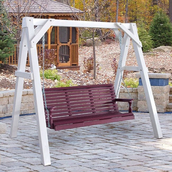 LuxCraft Rollback 5' Plastic Swing With A-Frame