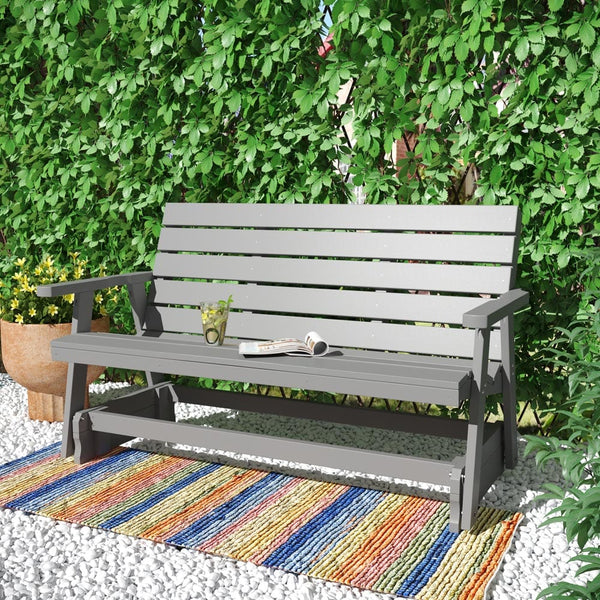SimplyPoly Amish Made Modern Indoor Outdoor Patio Glider – The Porch ...